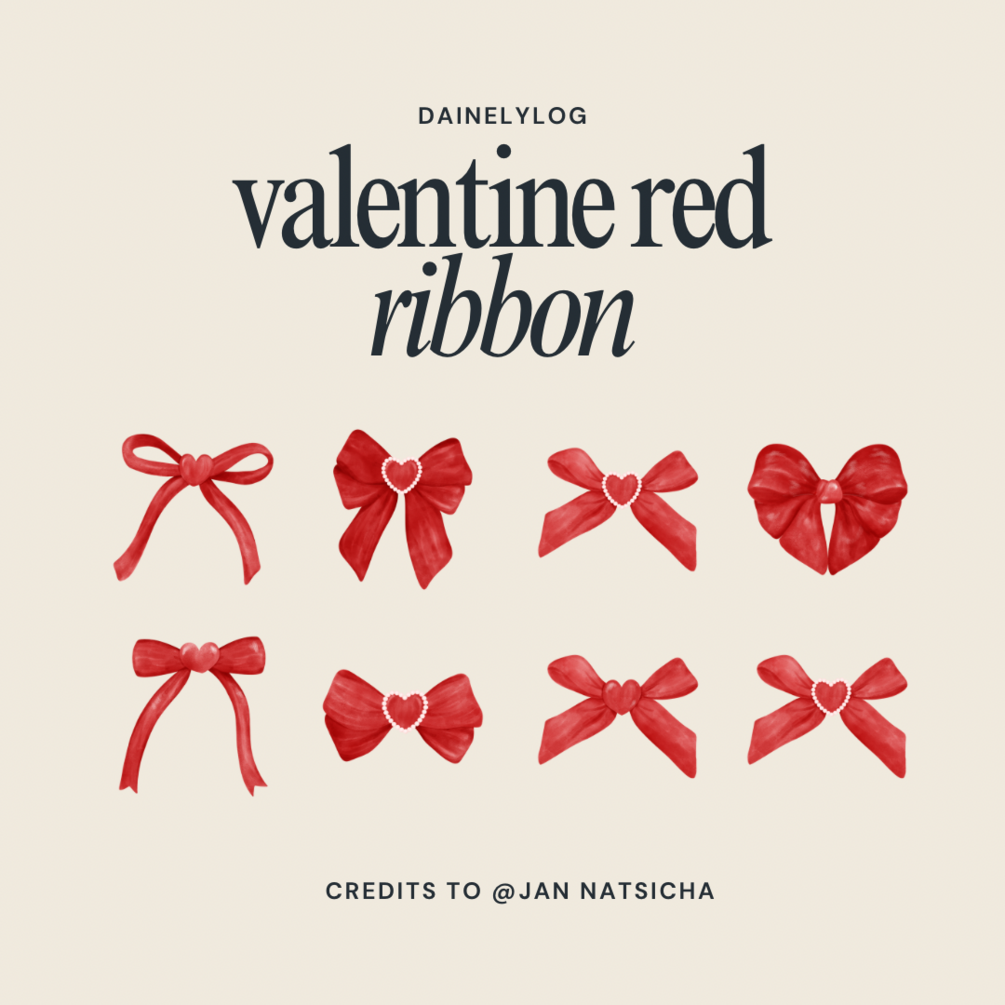 valentine red ribbon