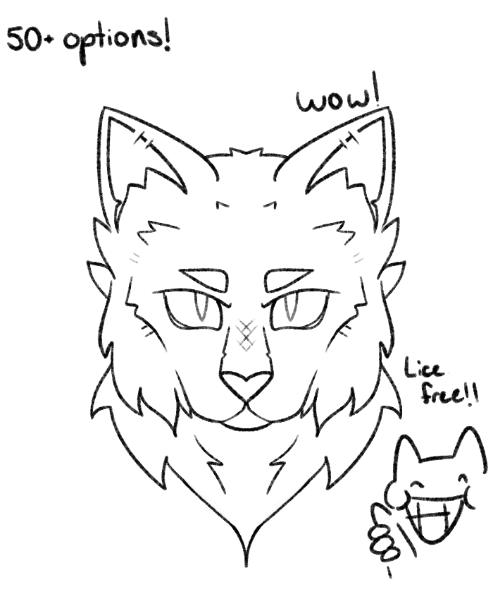 Warrior Cats Headshot Base