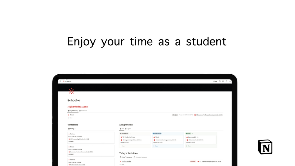 Notion School Template