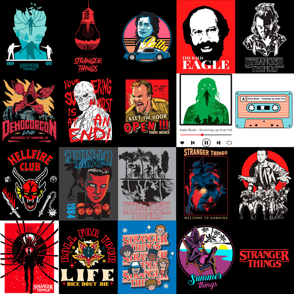20 Diseños de Stranger Things