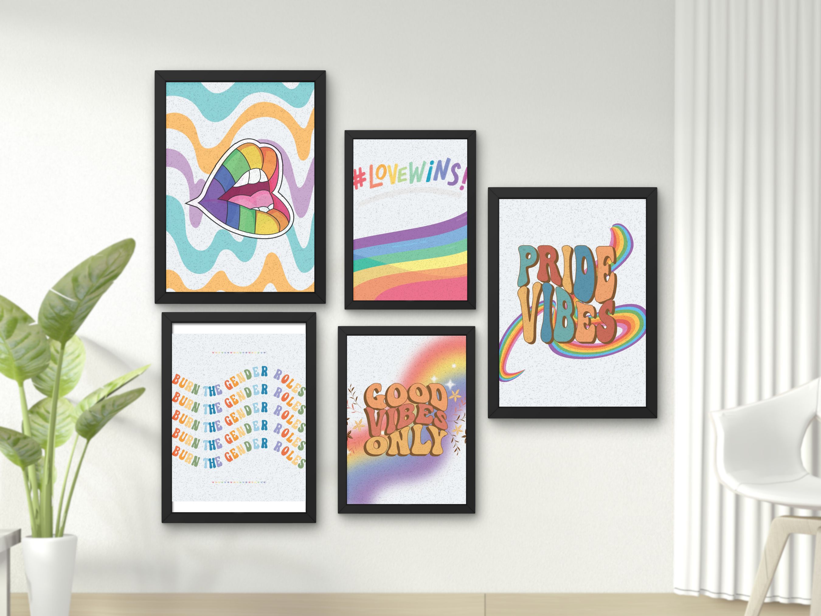 Printable Pride Wall Art | Printable Wall Decor | Digital Download