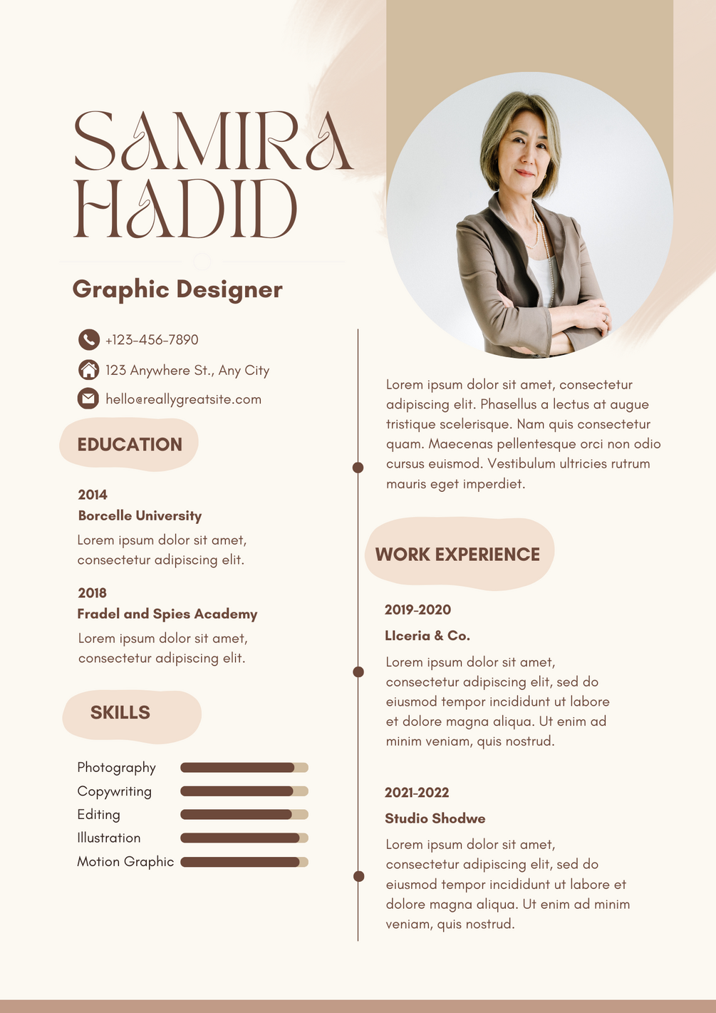Modern Resume Template | Professional CV Design for PowerPoint | Easy ...