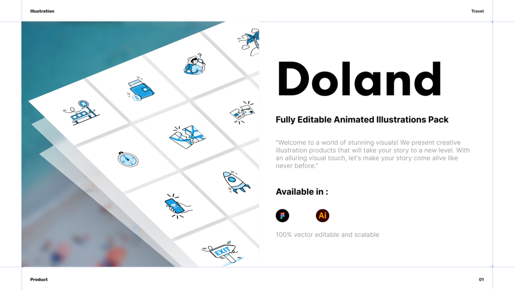 Doland - Traveling Illustration packs