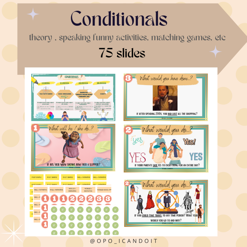 Conditionals: theory, oral practice and games