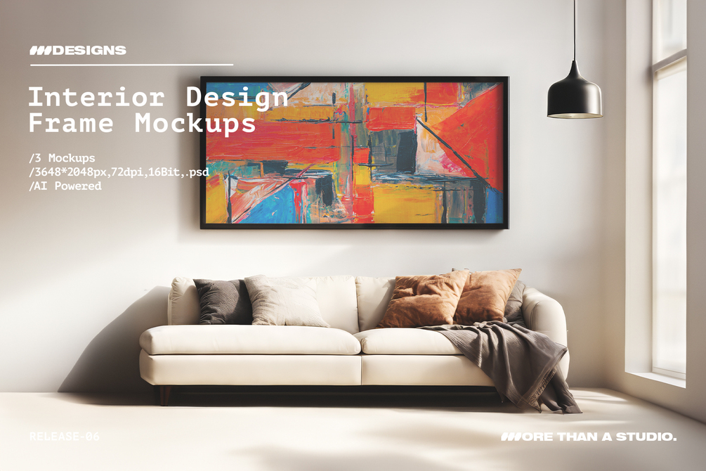 Interior Design Frame Mockups