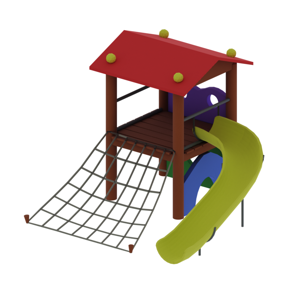 Upland "Happy Playground" Playhouse Slide