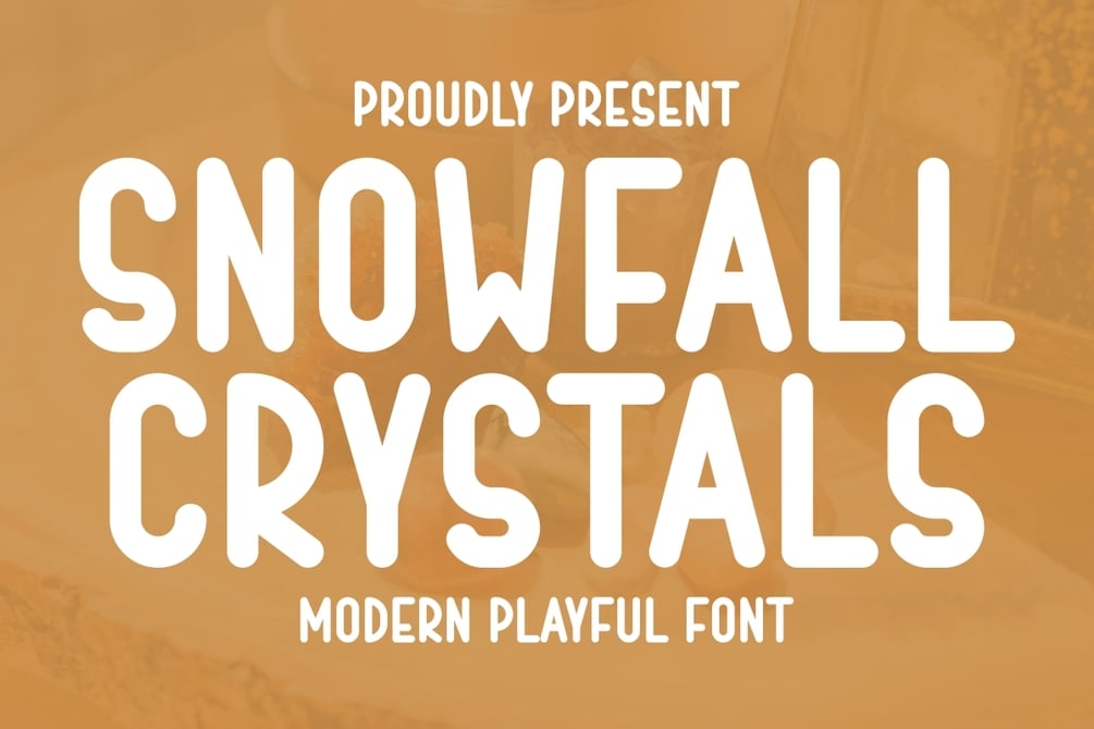 Snowfall Crystals - Modern Playful Font