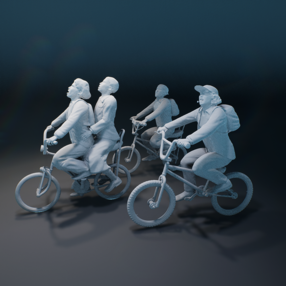 Stranger Things - Characters on Bikes - 3D Print Models