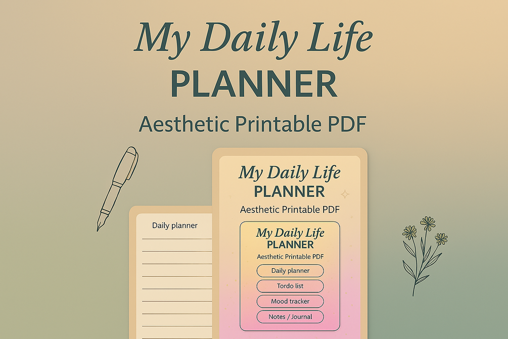 My Daily Life Planner – Printable PDF