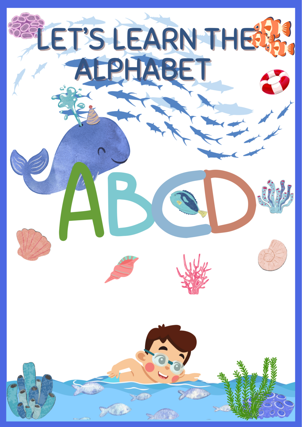 Alphabet ABC Tracing and Learning (Ocean theme)