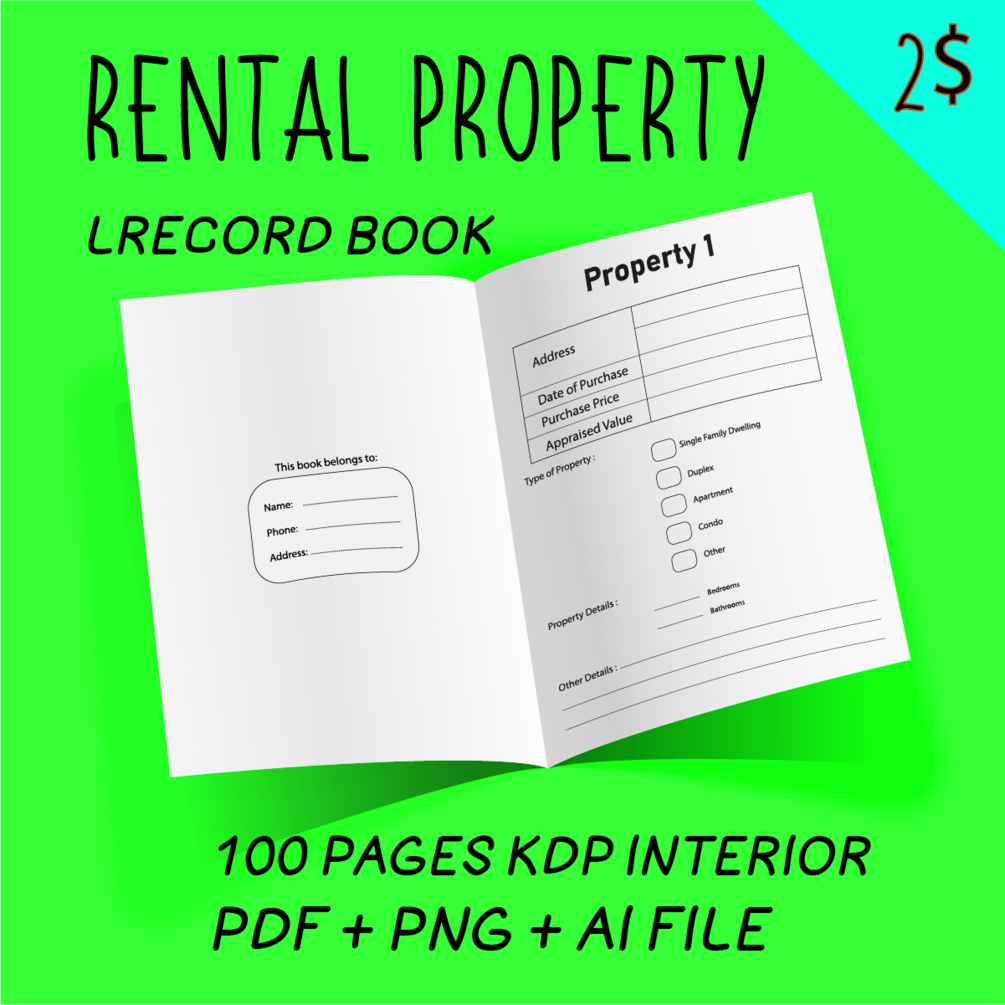 Rental Property Record Book