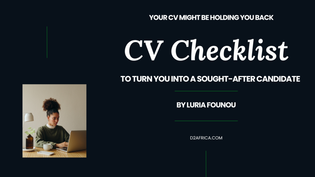 CV Checklist for Researchers and Academics
