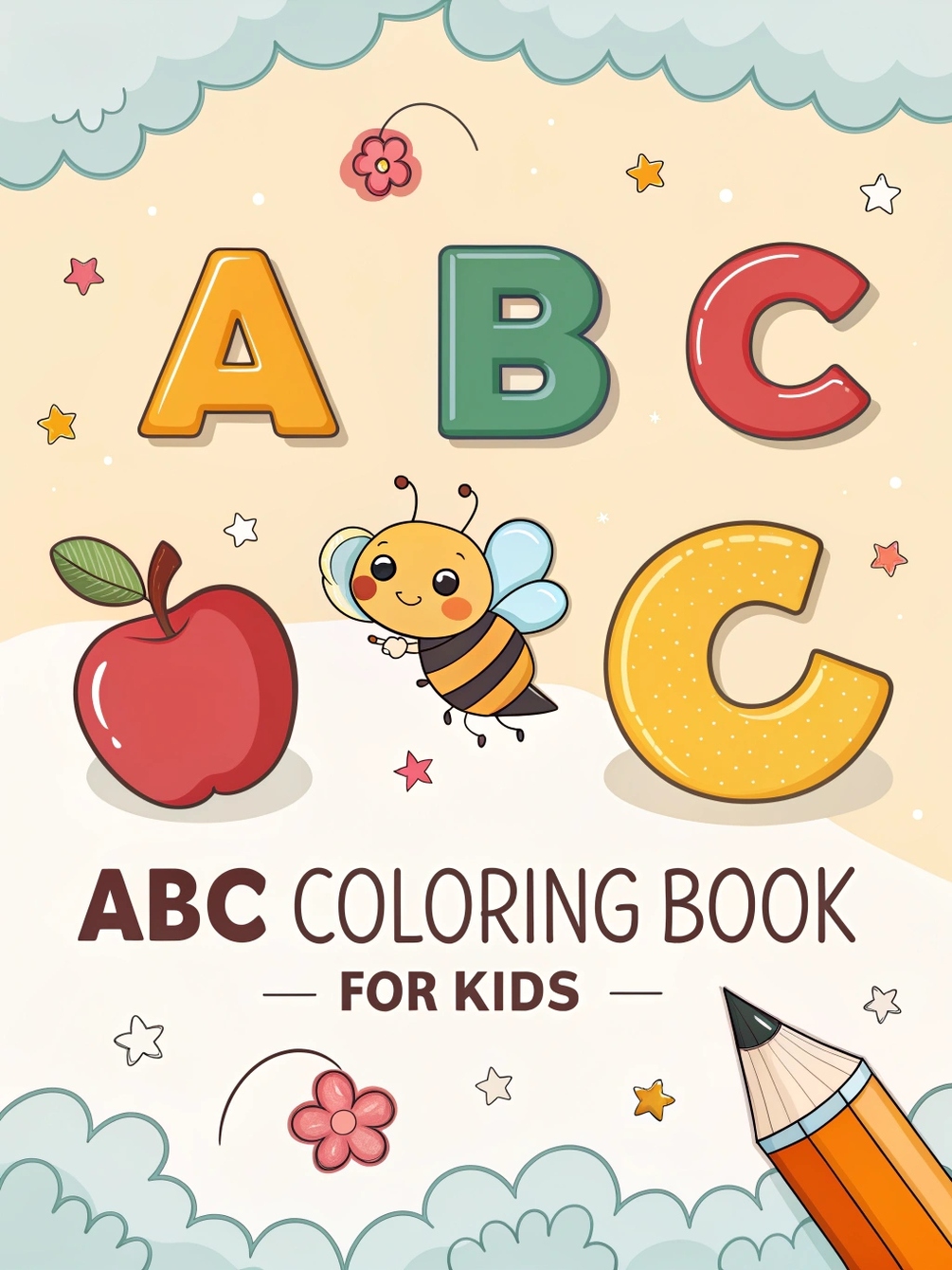 ABC Coloring Book for Kids Ages 4-8: Fun Alphabet Coloring Pages with ...
