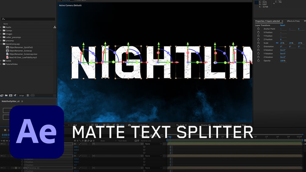 Matte Text Splitter v2