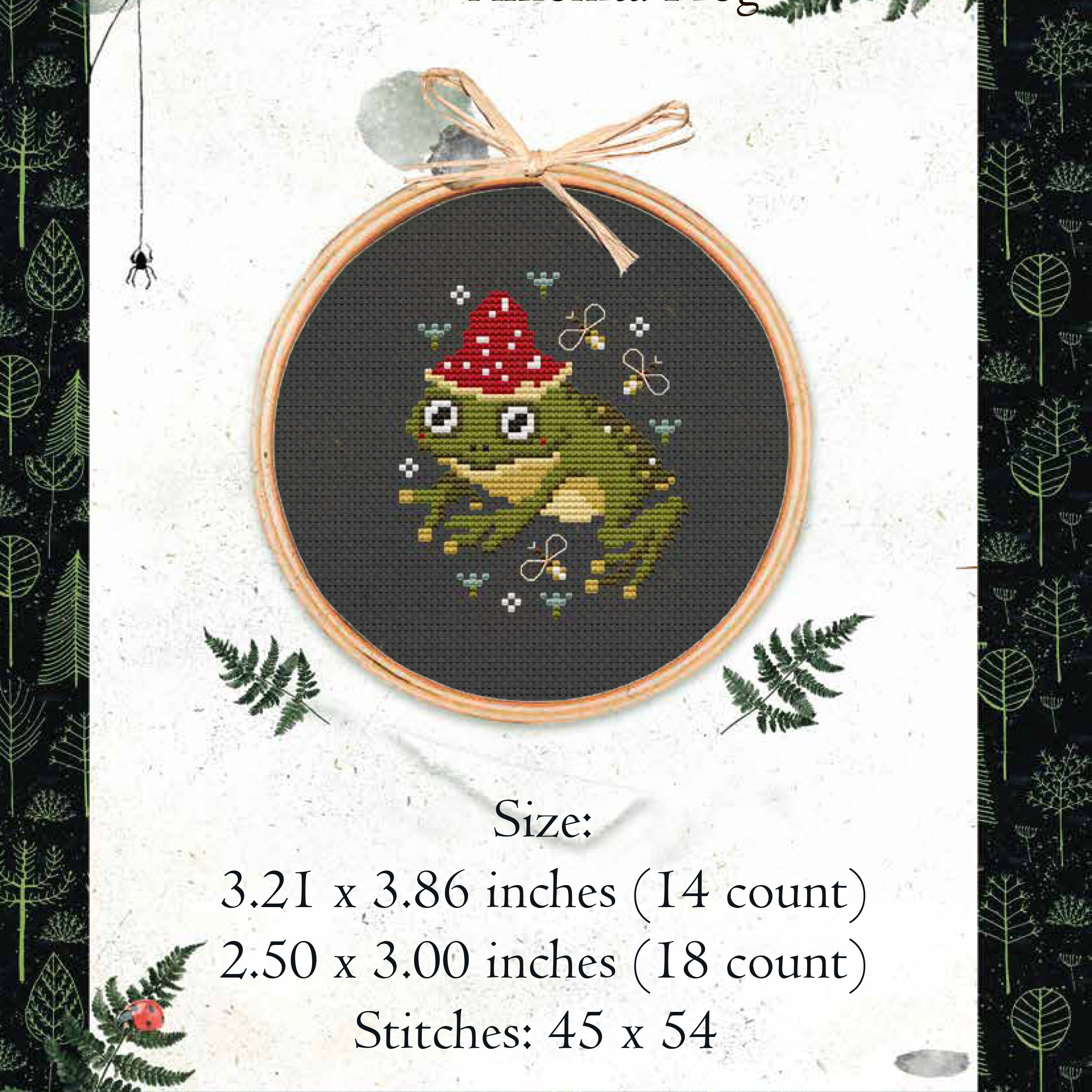AMONITA FROGGIE cross stitch pattern