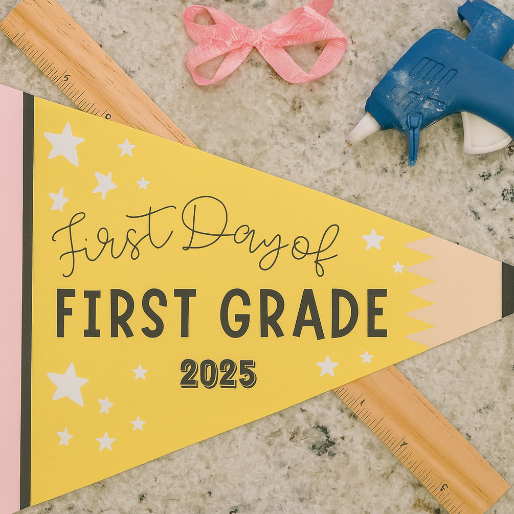 Back-to-School Classic (Pencil Design) – DIY First Day of School ...