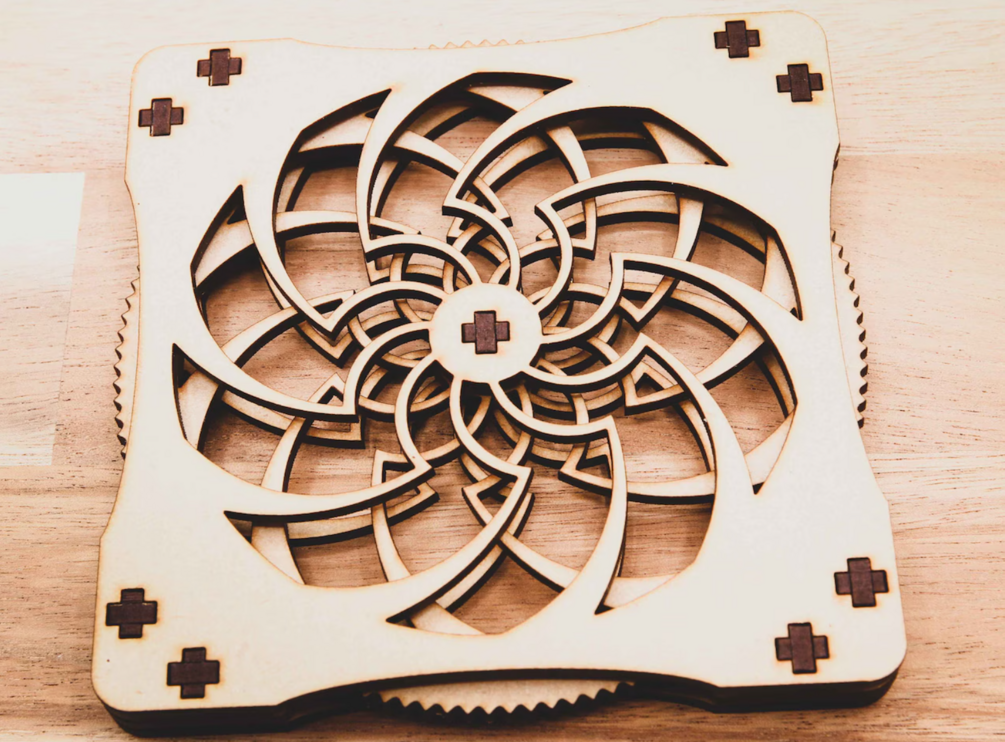 Kinetic Sculpture Spinner: Ready-to-Use Laser Cut DXF Files - No need ...