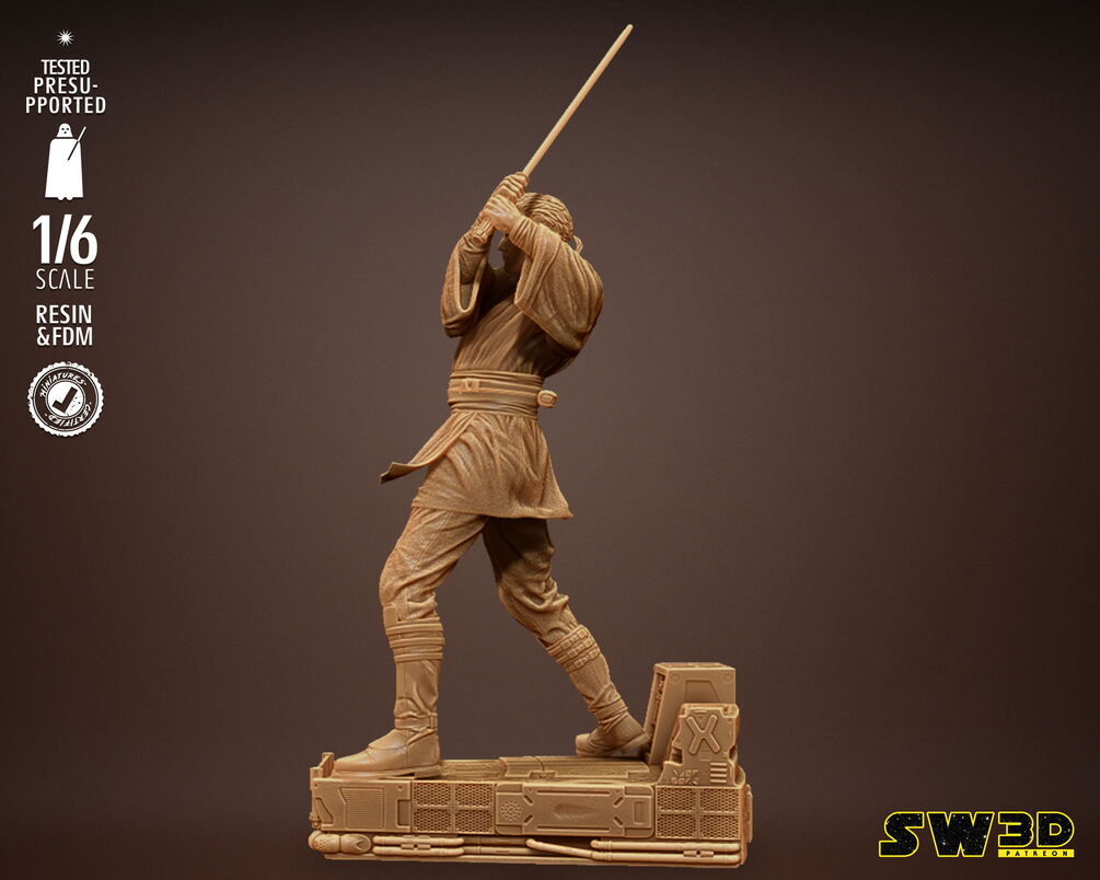 Young Obi Wan Sculpture - Star Wars 3D Models - Tested and Ready for 3D ...