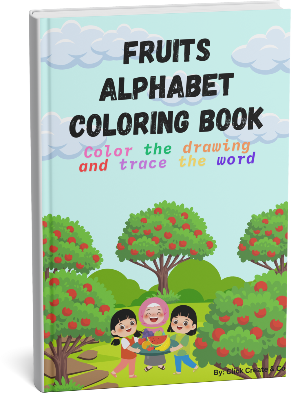 🍓 Fruits Alphabet Coloring Book (A–Z) – Printable for Kids!