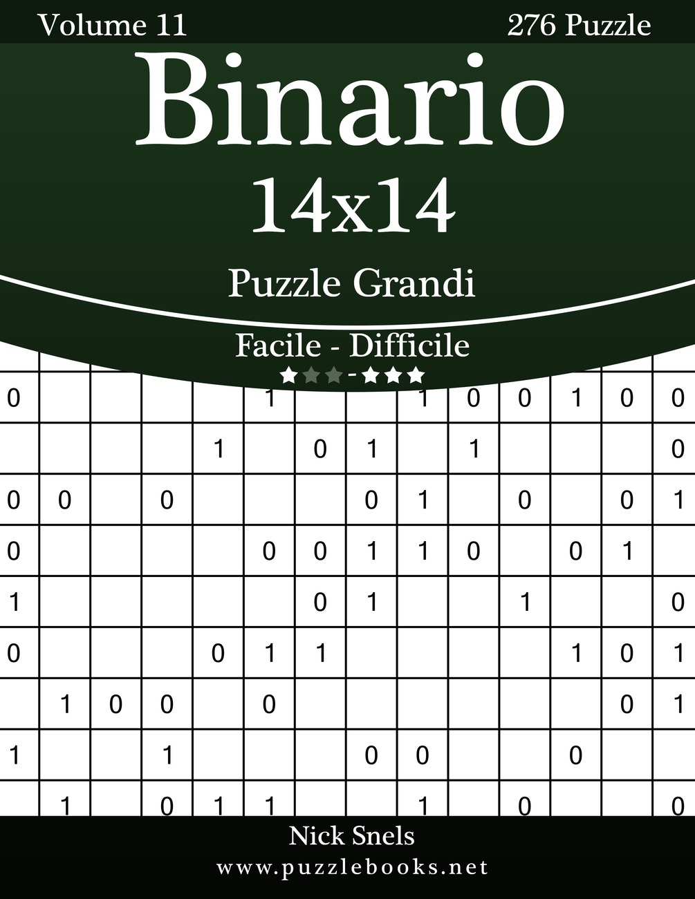 Binario 14x14 Puzzle Grandi - Da Facile a Difficile - Volume 11 - 276 ...