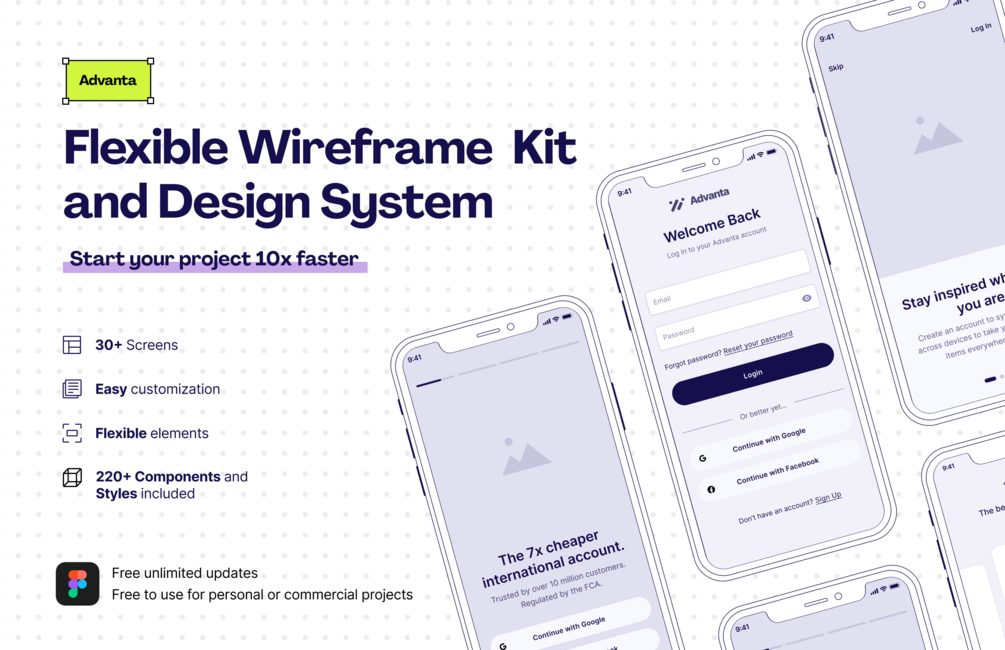 Advanta Wireframe Kit