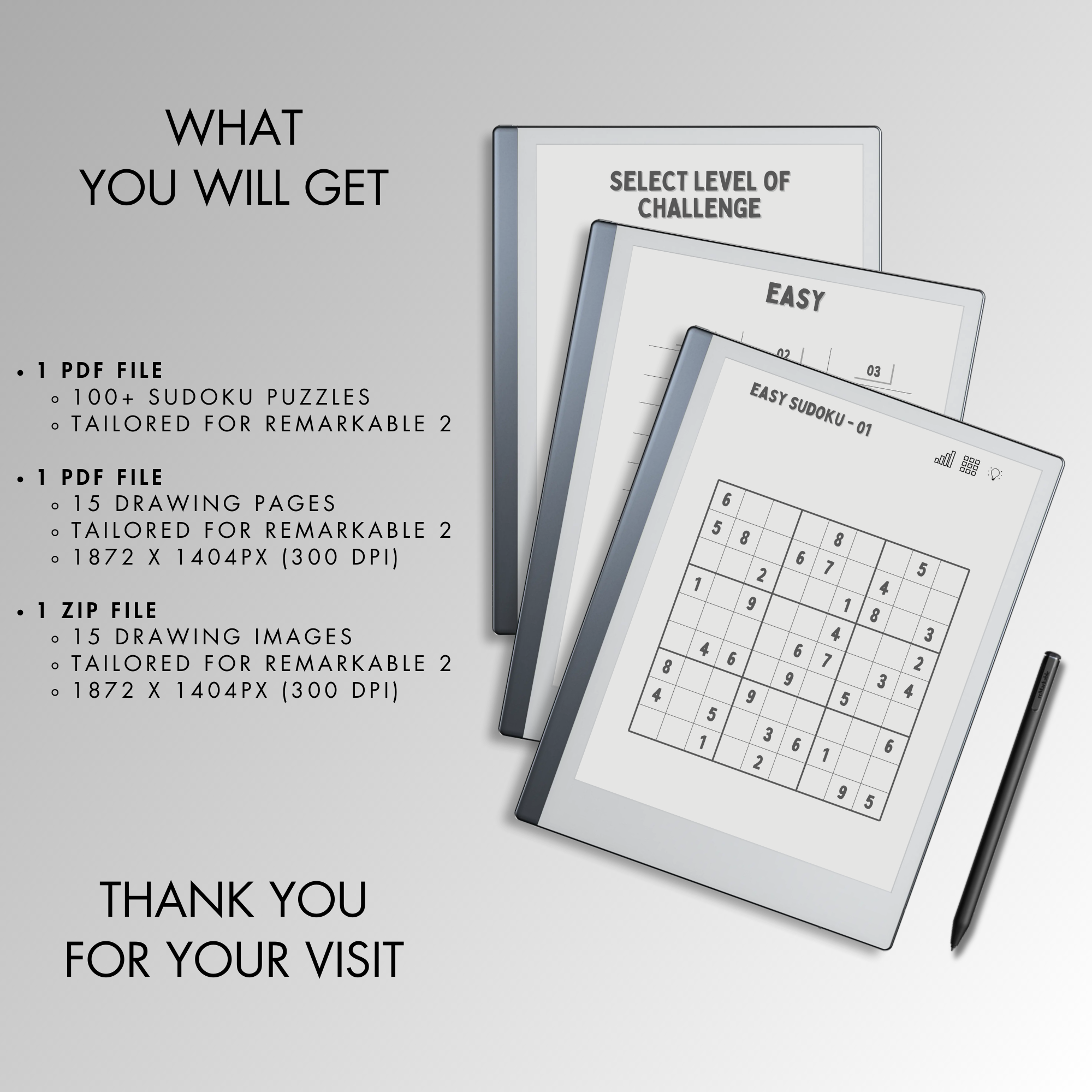 Remarkable 2 Sudoku - 100+ Brain Teasers, Part of Our PREMIUM ...