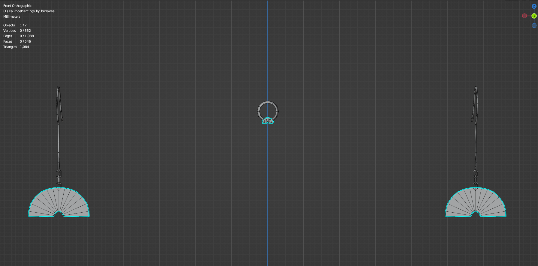 🍓; KAI PRIDE PIERCINGS | RIGGED | FREE VRCHAT ASSET