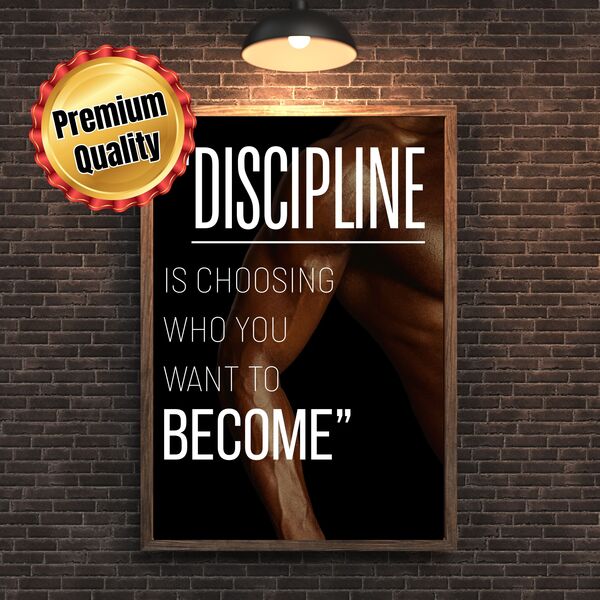 Discipline Wall Art – Motivational Quote Printable