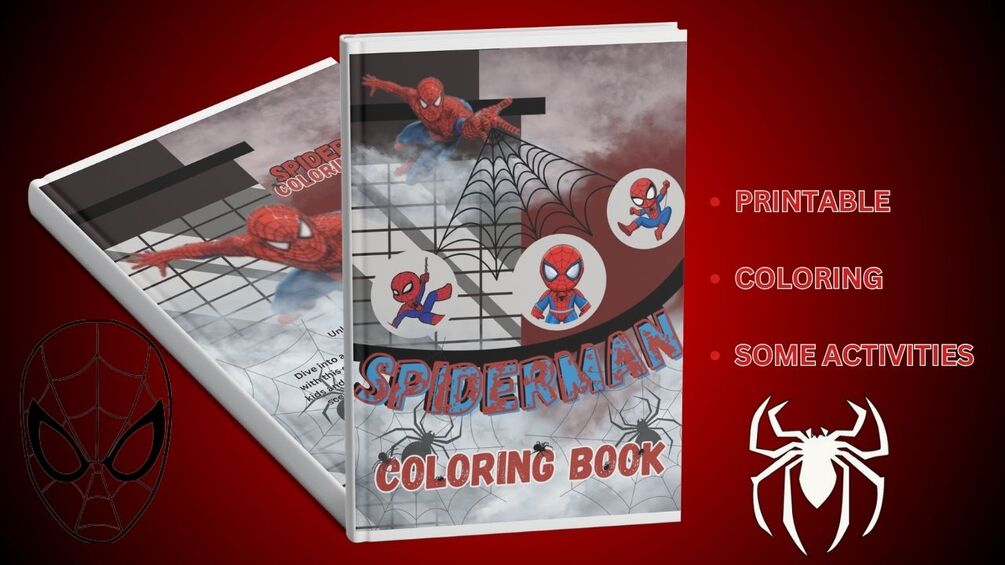 PRINTABLE SPIDERMAN BUSY/COLORING BOOK
