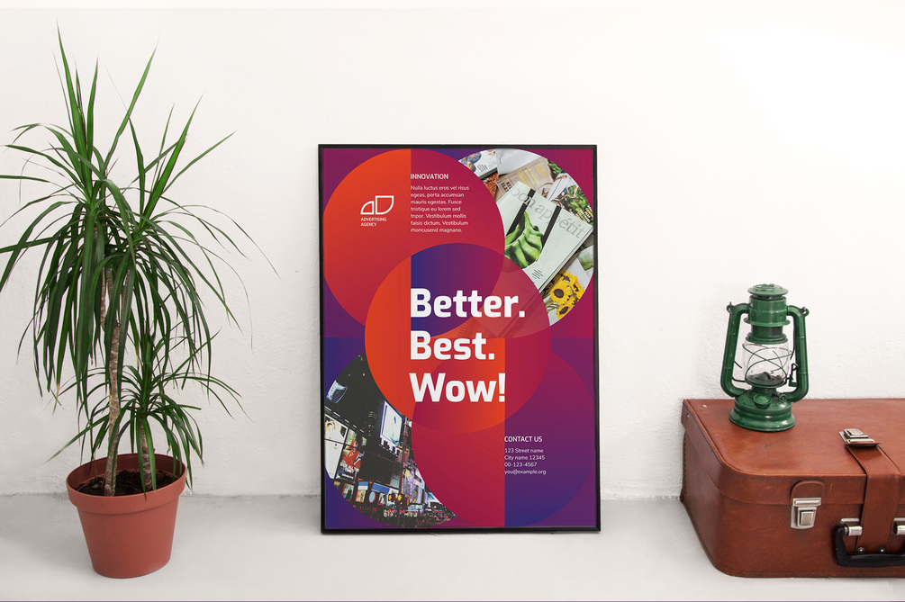 Advertising Agency Poster Template