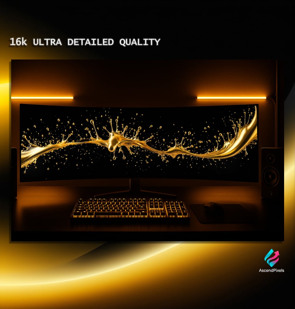 80+ Super UltraWide 16K [15360×4320, 32:9, 300 dpi], Shimmering Gold ...