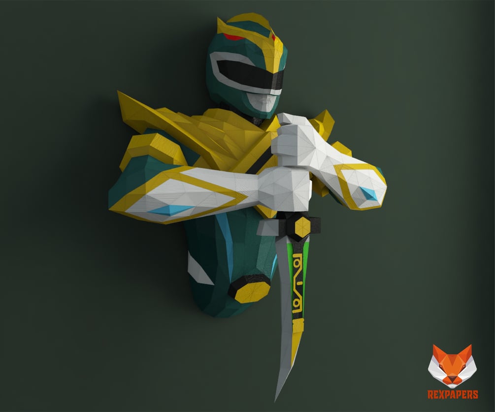 GREEN RANGERG PAPERCRAFT