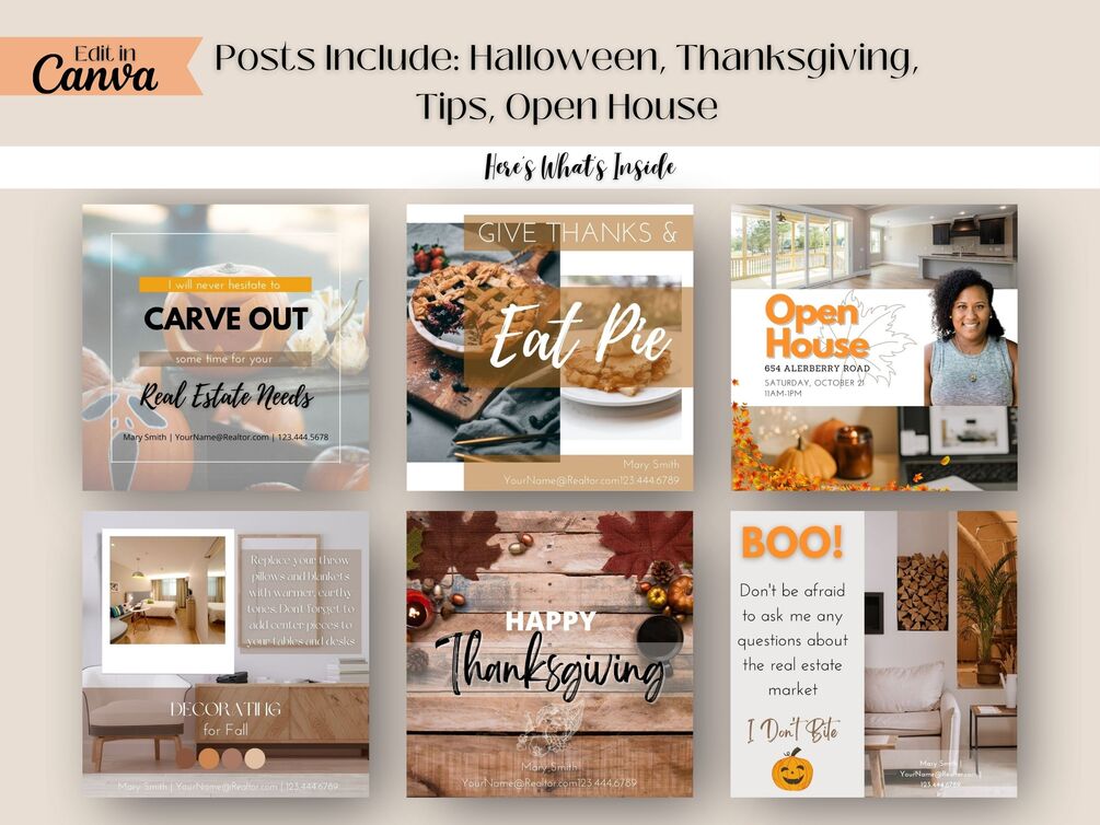 40 Fall Real Estate Social Media Posts