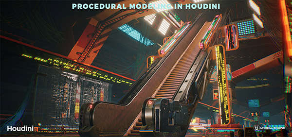 New Houdini Tutorial Procedural Modeling [escalator] - Radu Cius