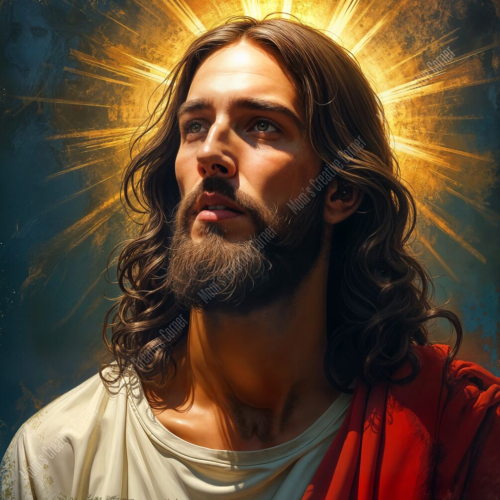 High-Resolution Printable Digital Artwork of Lord Jesus Christ
