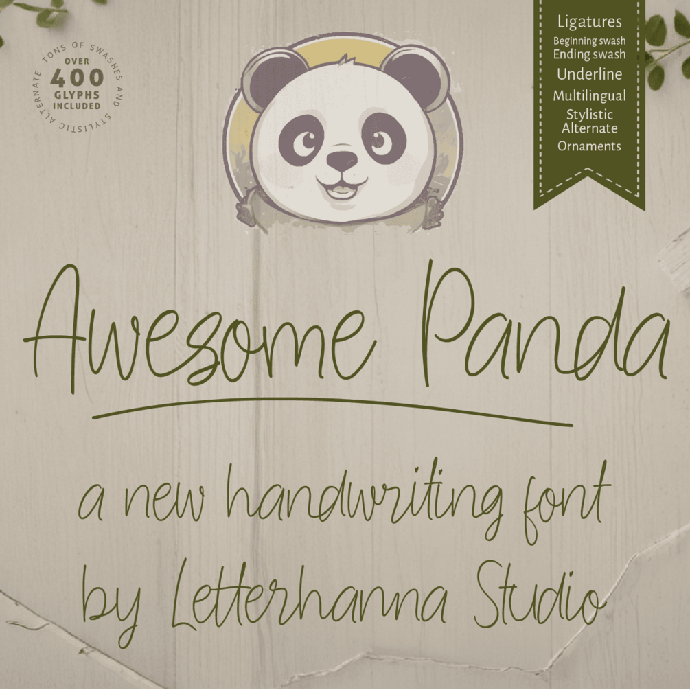 Awesome Panda Font