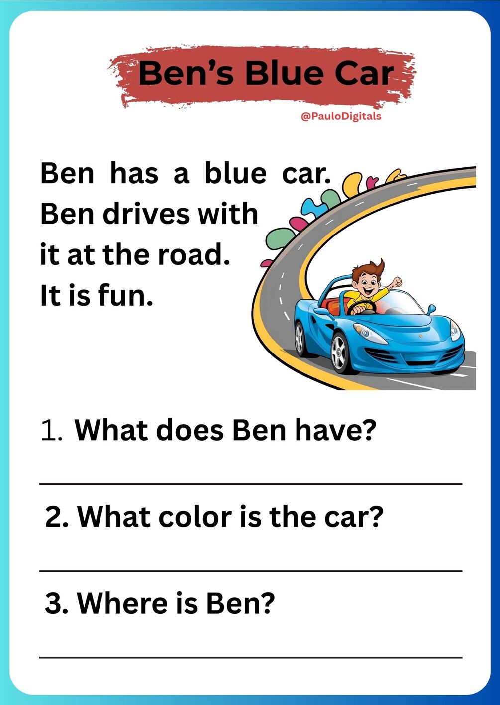 Reading Comprehension: Passages & Questions