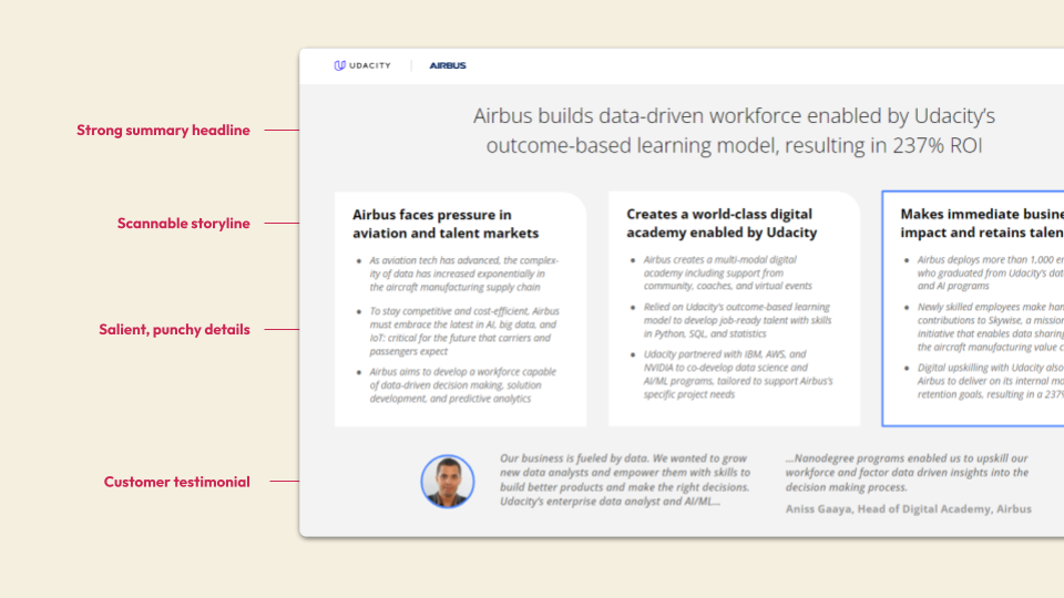 Customer proof points by Proofbite