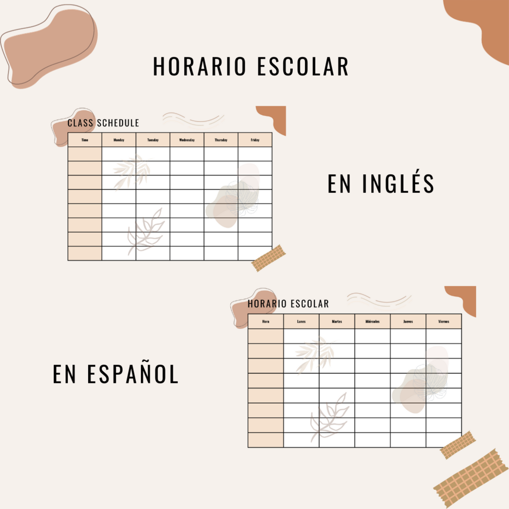 Horario - Class Schedule