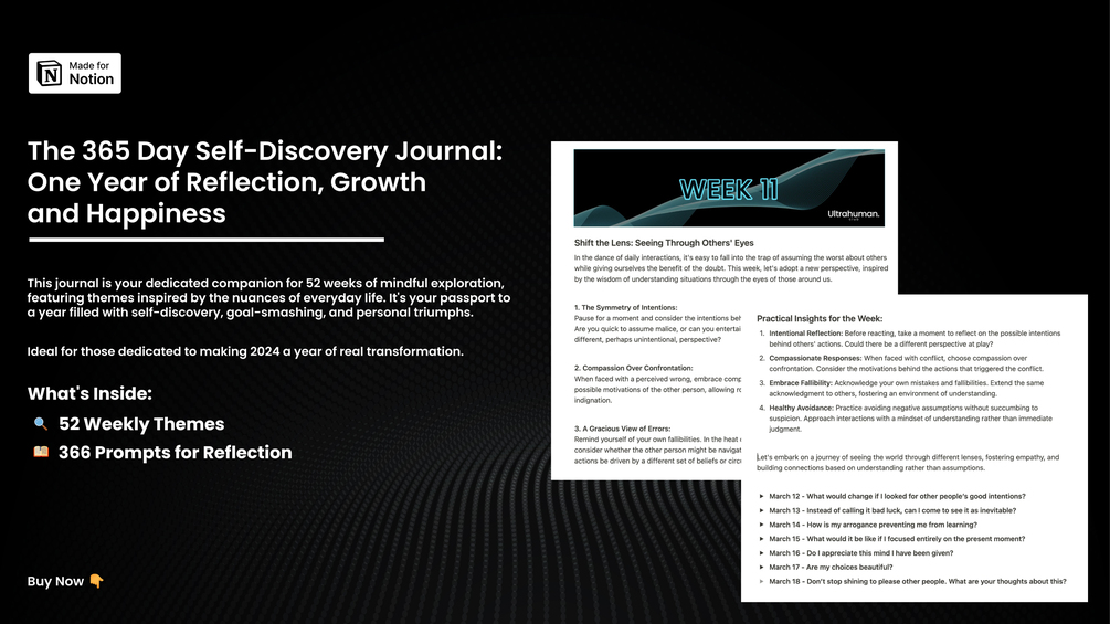 The 365 Day Self Discovery Journal: 1 Year of Reflection, Growth and ...