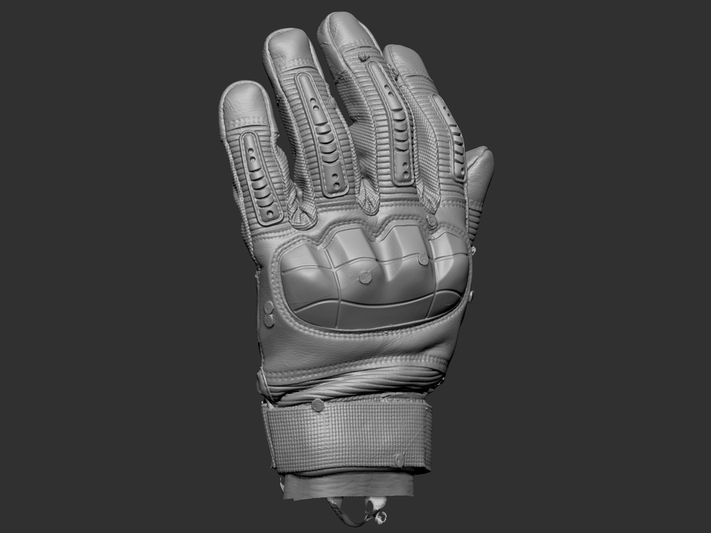 RAW LASER SCAN: Tactical Gloves 07