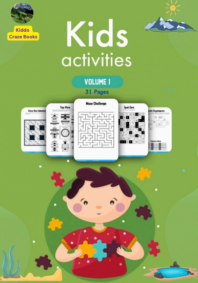 KIDS ACTIVITIES Vol.1_31 Pages_Printable and Editable in Canva