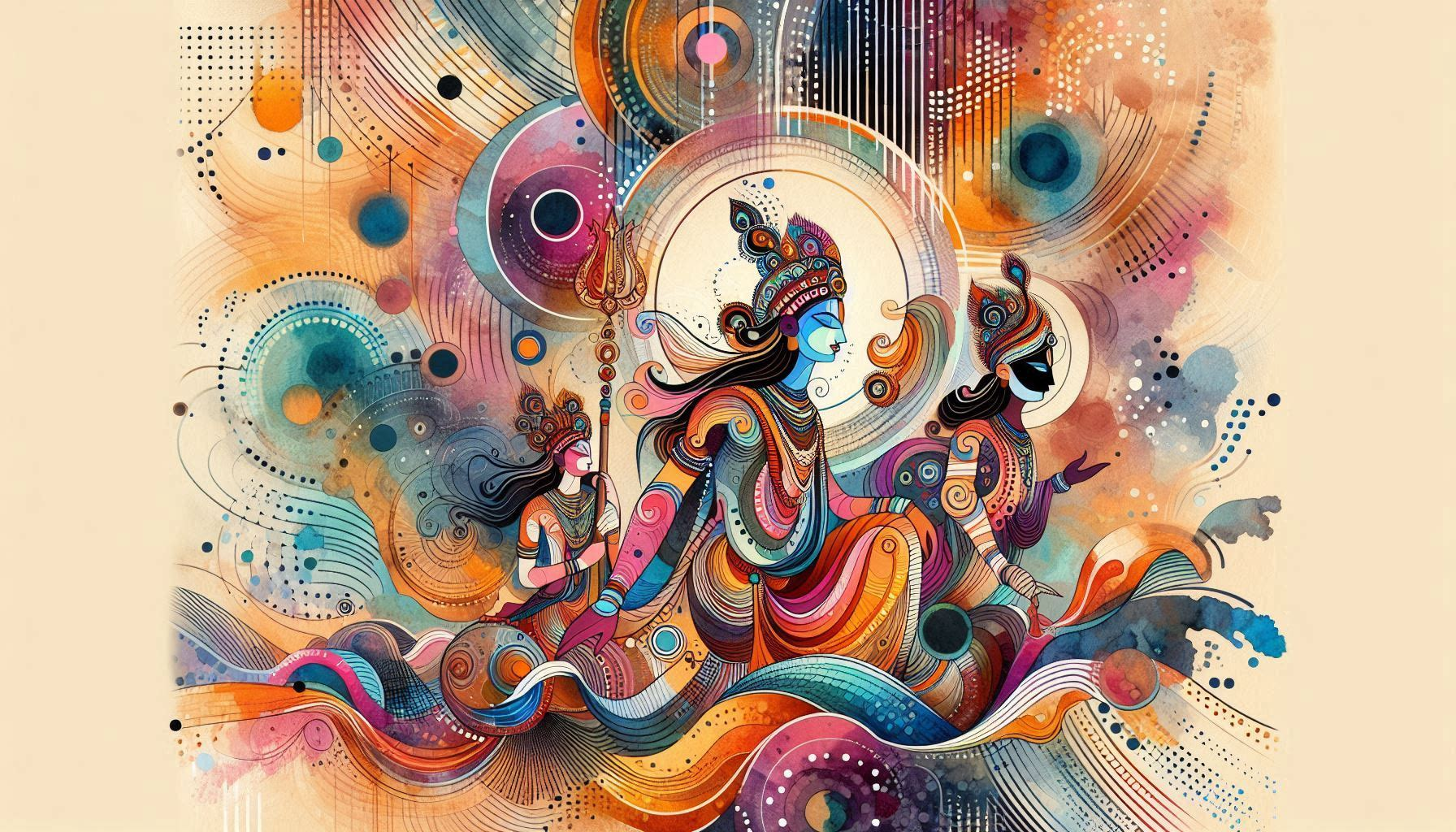🎨 Divine Expressions: Abstract Art of the Gods 🌟🖼️ #AbstractArt #Gods # ...