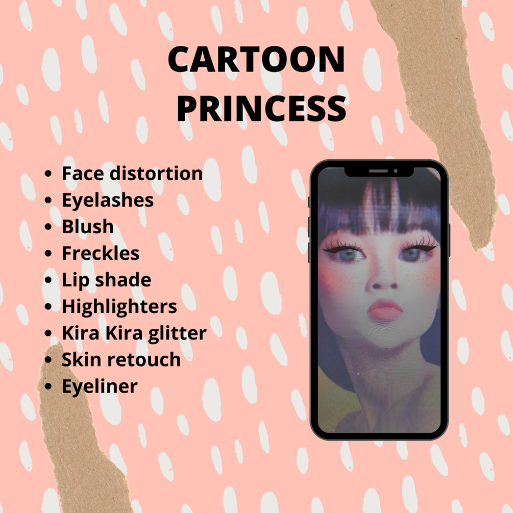 Spark AR project - Cartoon Princess Makeup Instagram filter