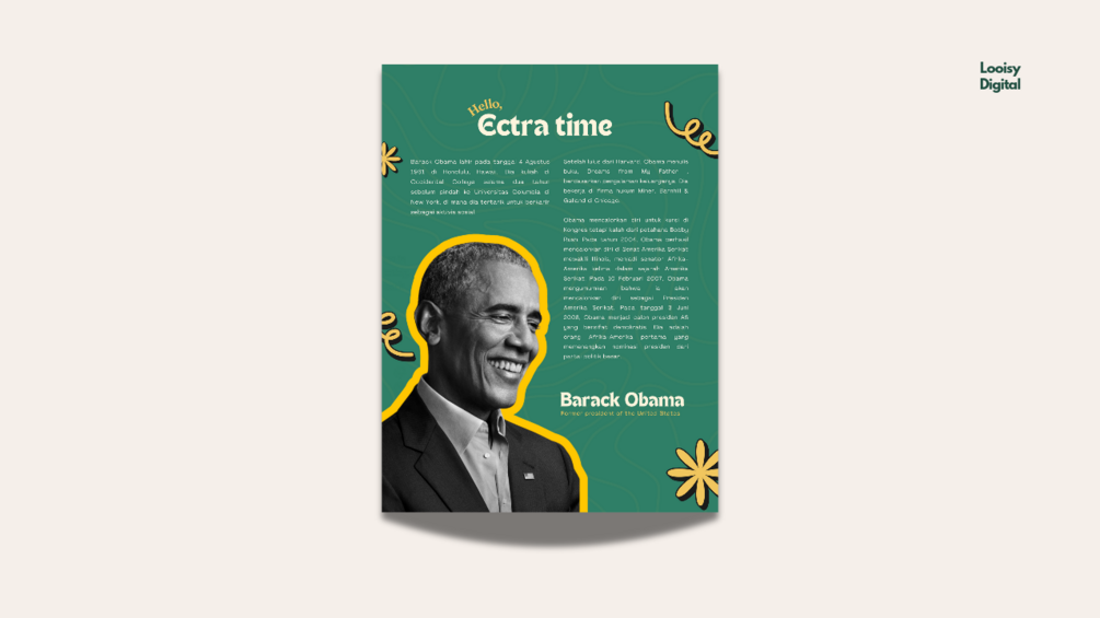Modern Biography Design Template Ideas