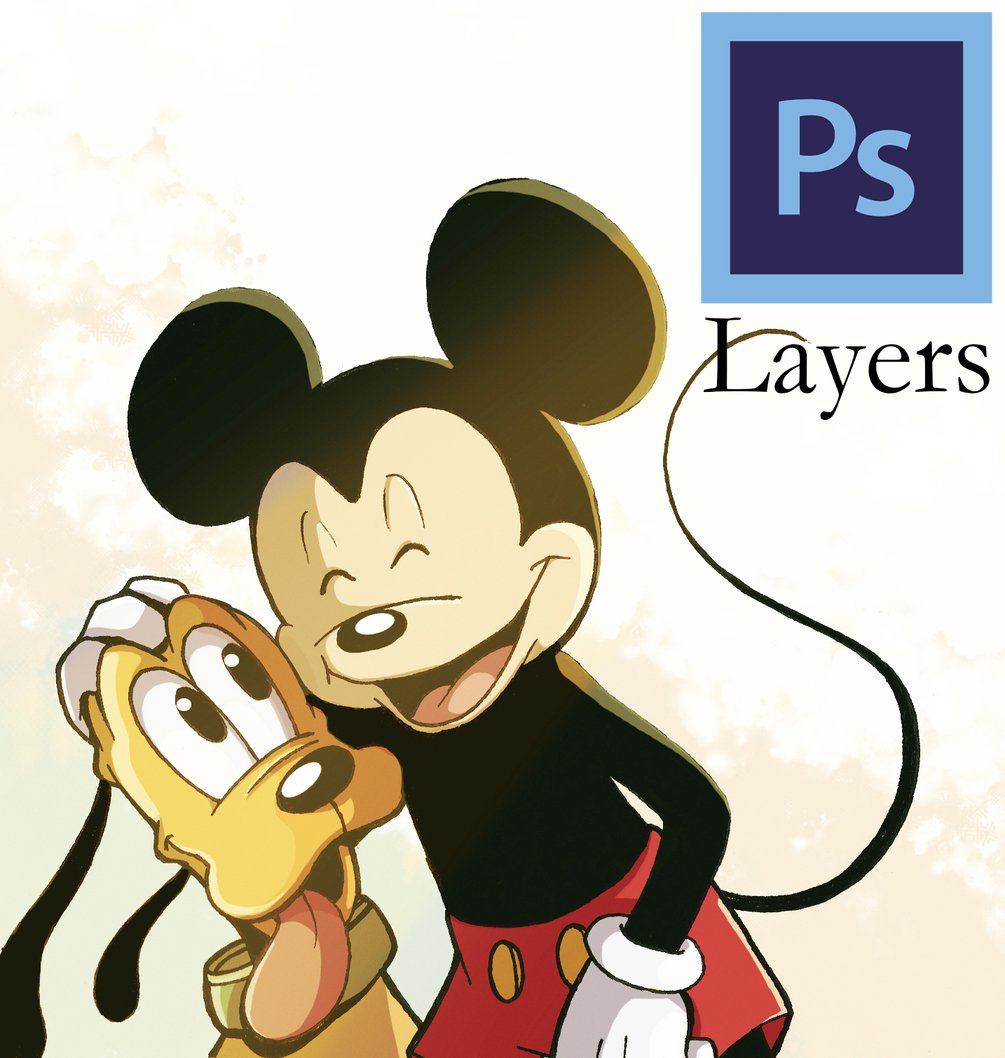Mickey & Pluto PSD Layers (Free)