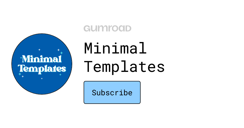 Minimal Templates