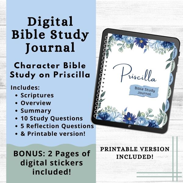 Digital Character Bible Study Journal Bundle 5