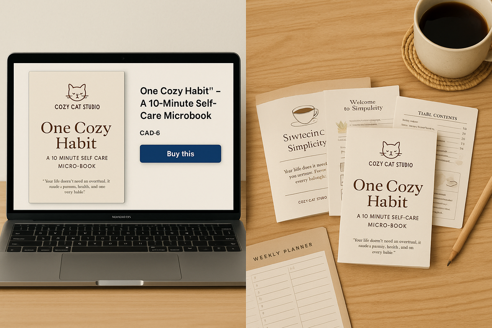 🧶 One Cozy Habit – A 10-Minute Self-Care Microbook