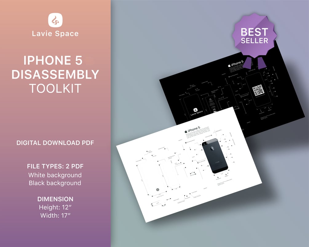 Teardown Templates for iPhone 5 & iPhone 5S